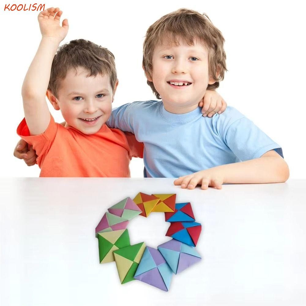 KOOLISM 10pcs/set Gonggi Jack Stress Flip Toy, Finger Toy Hiting Pape ...