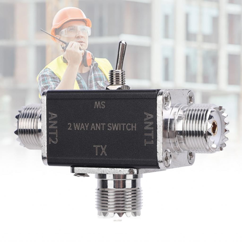 Ssrroo 2 Position Coaxial Switch for 1 to 30MHz HAM CB HF VHF UHF Radio ...