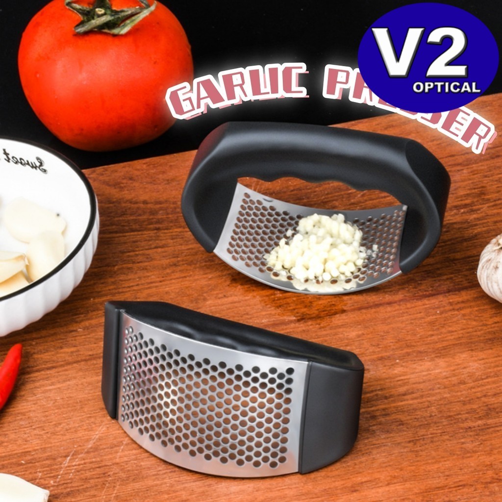 Stainless Steel Garlic Presser Manual Garlic Masher Handheld Crusher ...