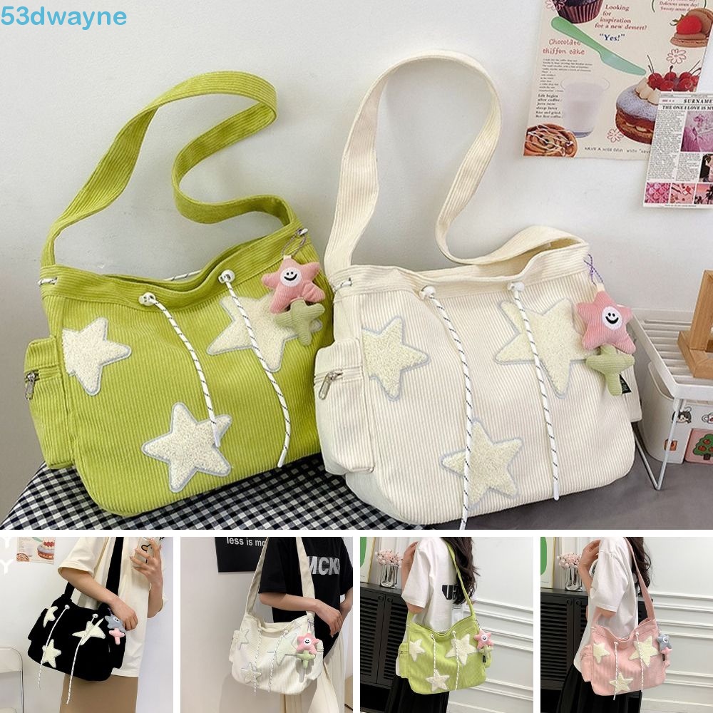 DWAYNE Star Shoulder Bags Cute Adjustable Ins Teens Bag Girls Cosmetic ...