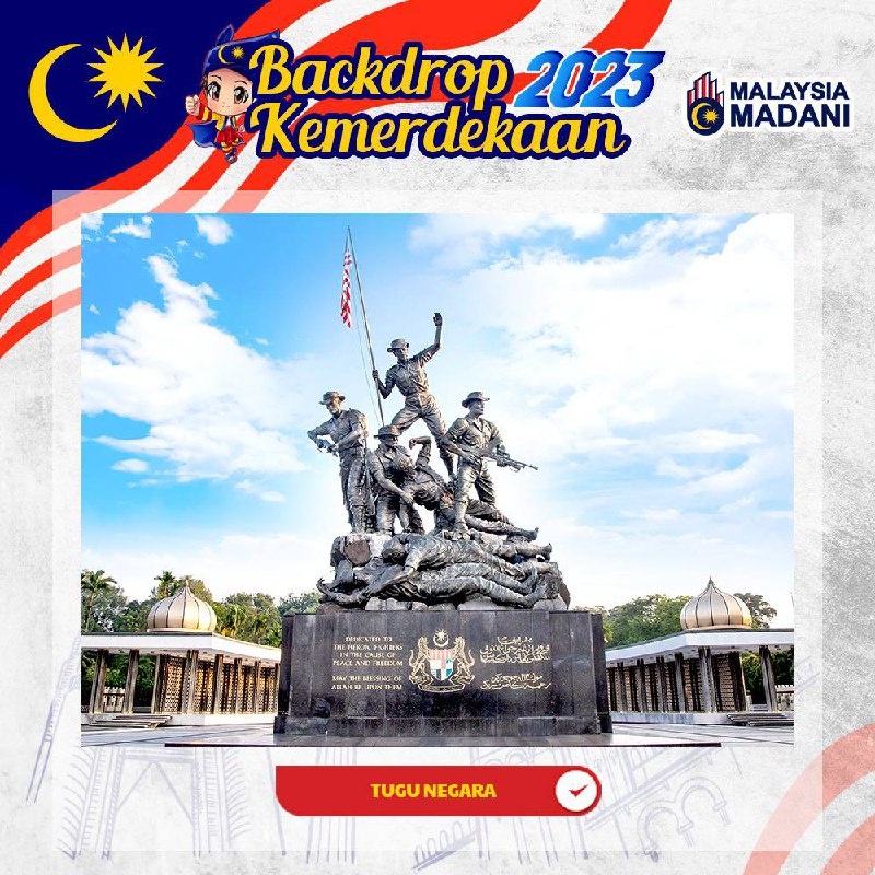 NEW DESIGN : Backdrop Merdeka / Banner/Backdrop Ucapan Kemerdekaan ...
