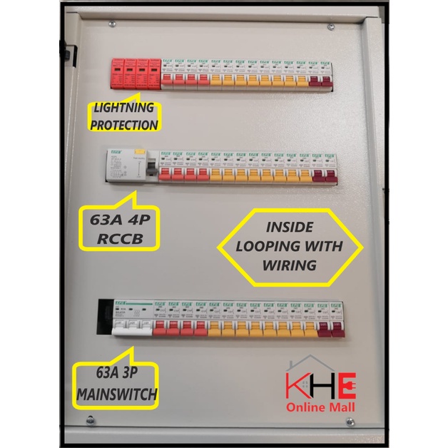 54 way 3 Row Metal Full Set DB (SINGLE PHASE/ 3PHASE )CONSUMER METAL DB ...