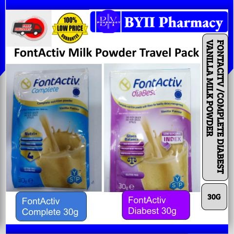 FONTACTIV COMPLETE/ DIABEST MILK POWDER 30G | Shopee Malaysia