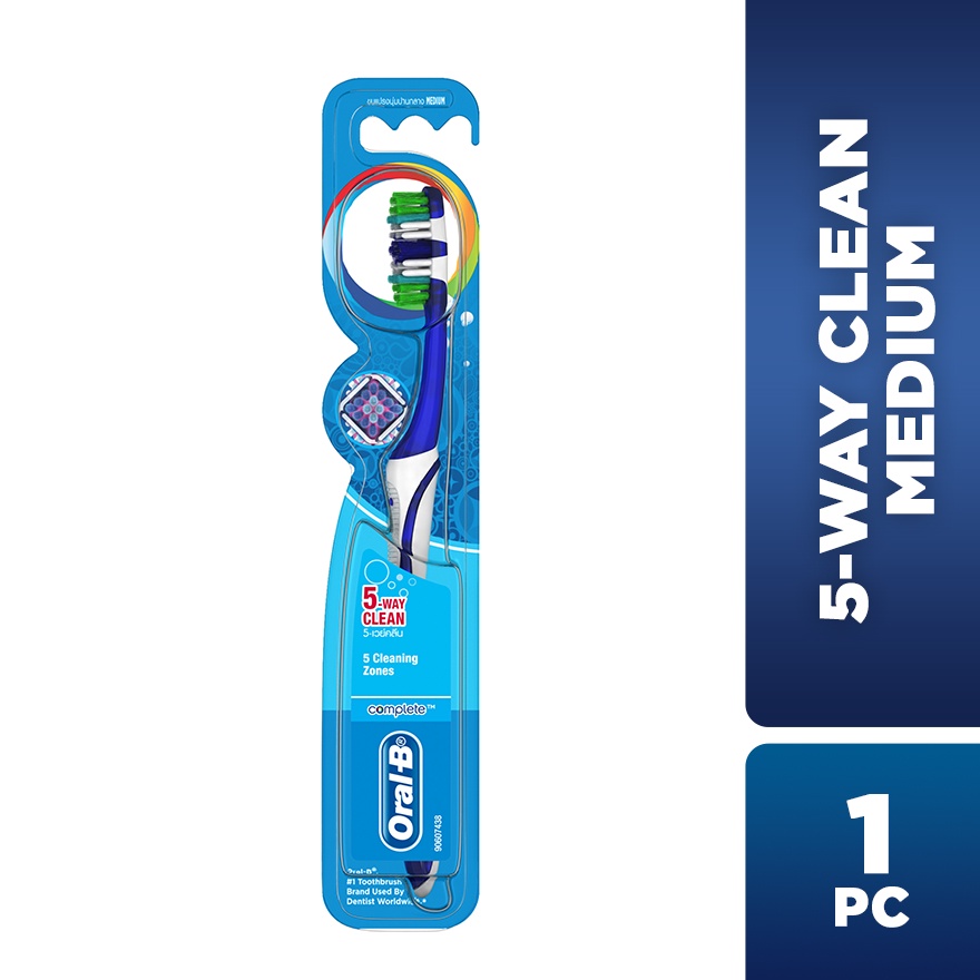 ORAL-B Complete 5 Way Clean Medium Toothbrush 1's | Shopee Malaysia