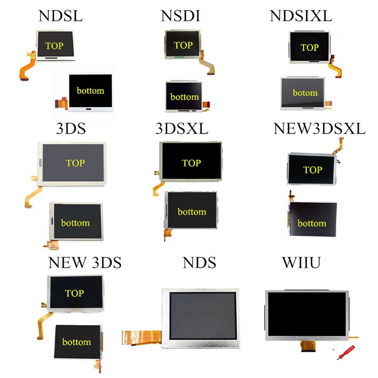 New3dsxl NEW3DSLL Top Screen, new 3DS xl LL Lower Screen, 3DSXL 3DSLL ...