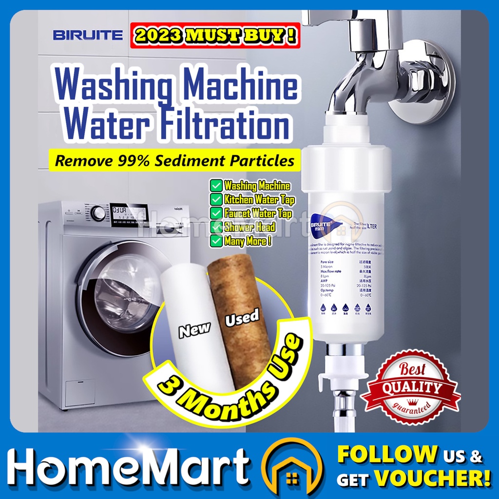 (EASY INSTALL) Water Filter Washing Machine Shower Kitchen Water Heater ...