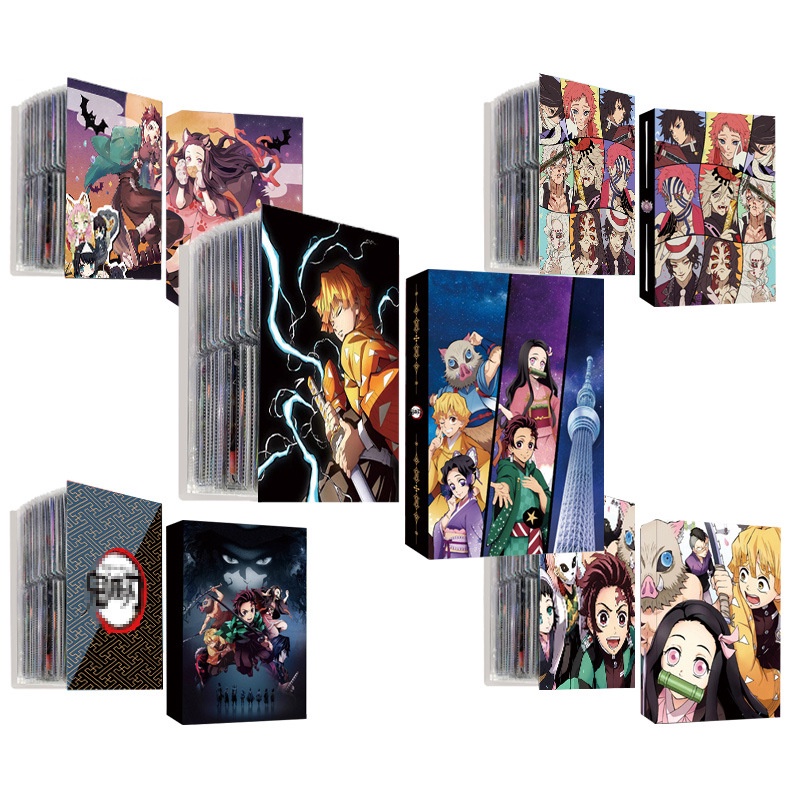 Demon Slayer Card Book Cartoon Animation Card Collection Book Game Card ...