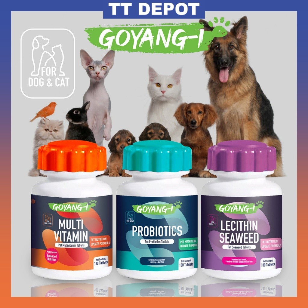 Pet Supplement Vitamin Probiotics Dogs and Cat Supplement Makanan ...