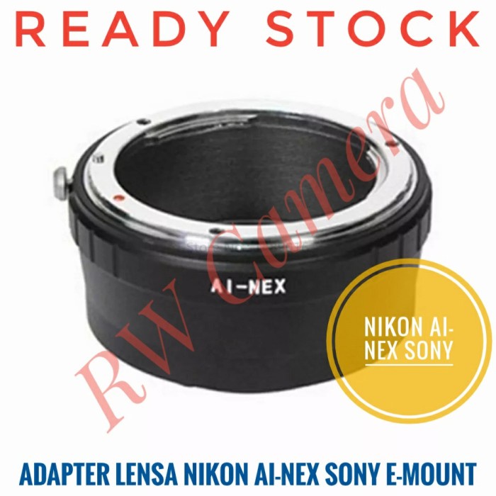 Adapter AI-NEX Nikon F AI AIS Lens To Body Sony E-Mount Adafter A7 ...