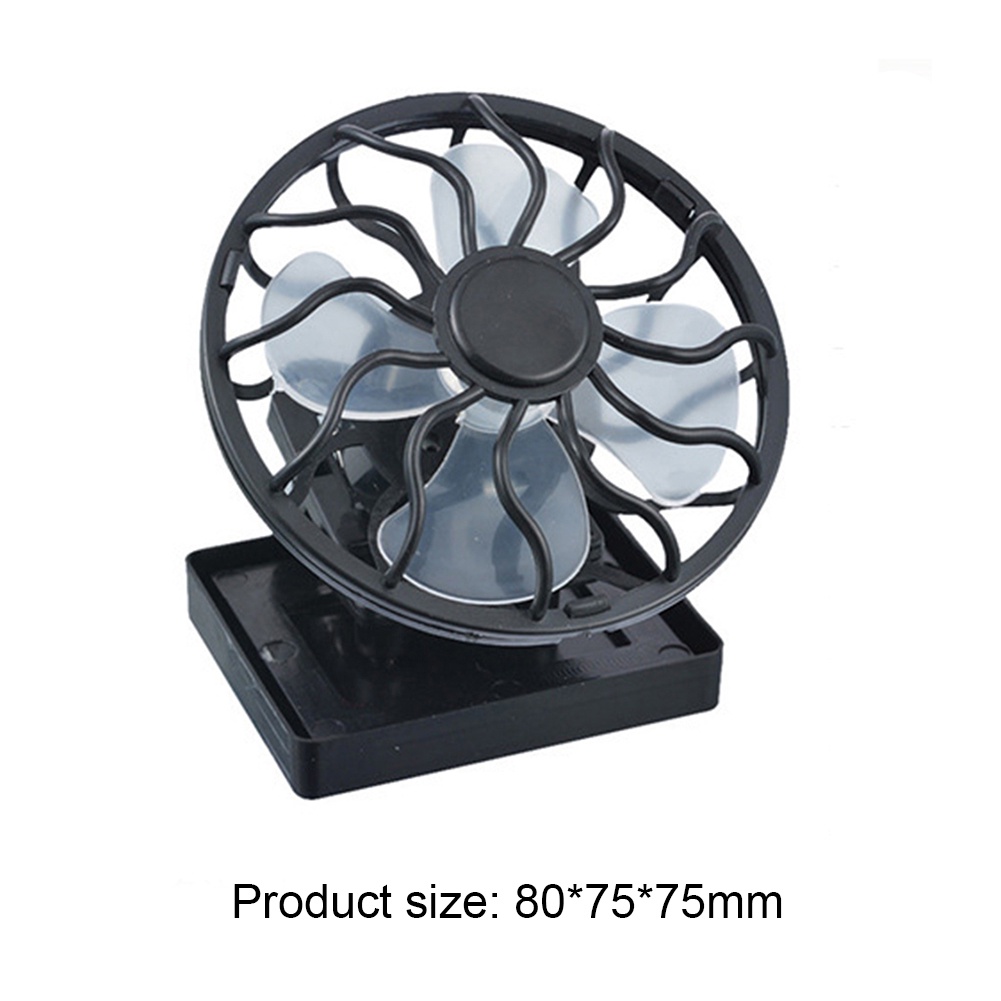 Portable Solar Mini Fan Air Conditioner Desktop Collar Clamp Fan ABS ...