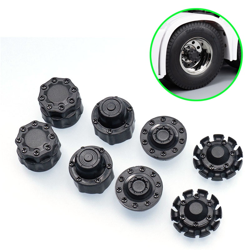 Plastic Wheel Hub Axle Head Cover Car Parts for 1/14 Tamiya RC Truck ...