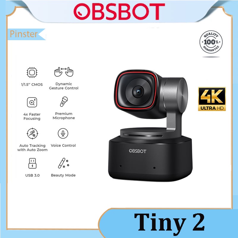 OBSBOT Tiny 2 AI-Powered PTZ 4K Webcam (NEW) | Shopee Malaysia