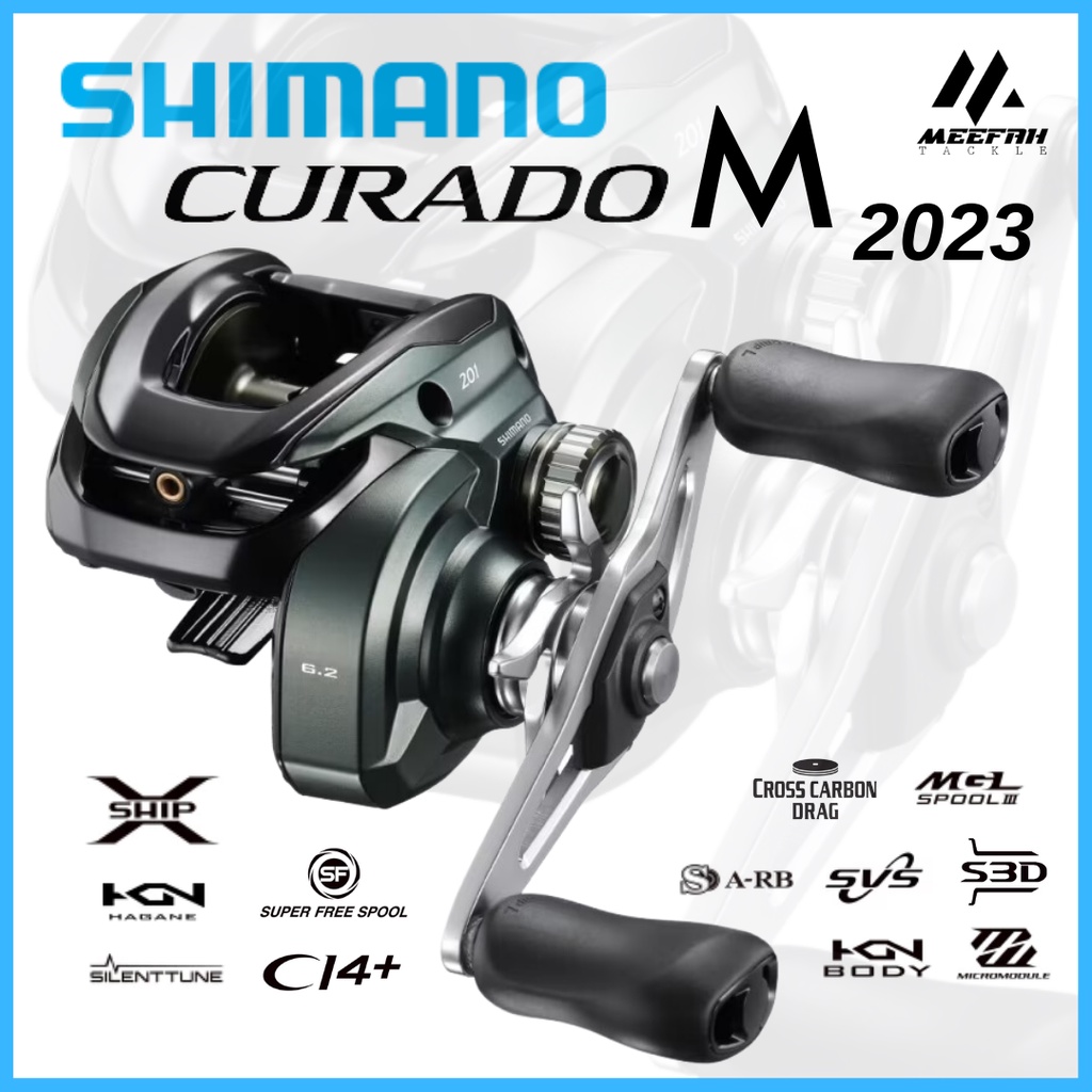 Shimano 2023 Curado M & 2017 Curado K 201 Series 🔥FREE GIFT🔥 - Baitcasting Fishing Reel Mesin ...
