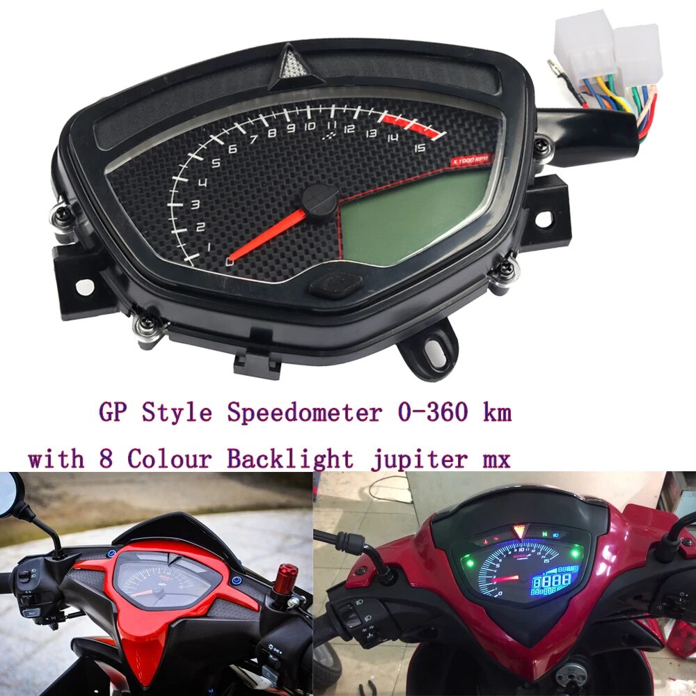 Yamaha LC135 V1 EX5 Motorcycle LED LCD Digital Speedometer Tachometer ...