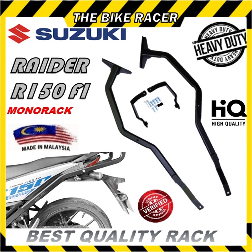 SUZUKI RAIDER 150 RAIDER R150 FI TOP BOX RACK MONORACK HEAVY DUTY ...