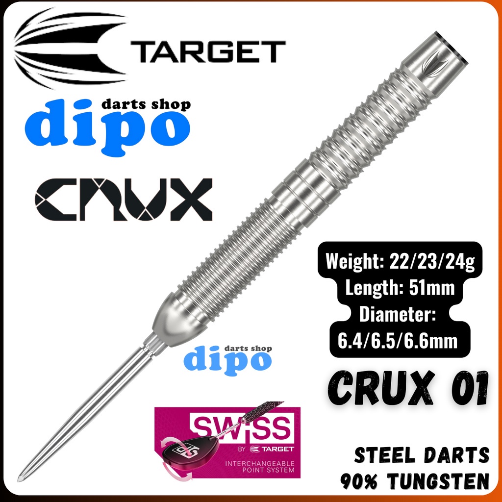 TARGET CRUX 01 SP (90% Tungsten) - TARGET Swiss Steel Darts | Shopee ...