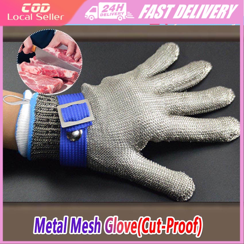 Stainless Steel Metal Safety Cut Proof Hand Protection Gloves Level 5 ...