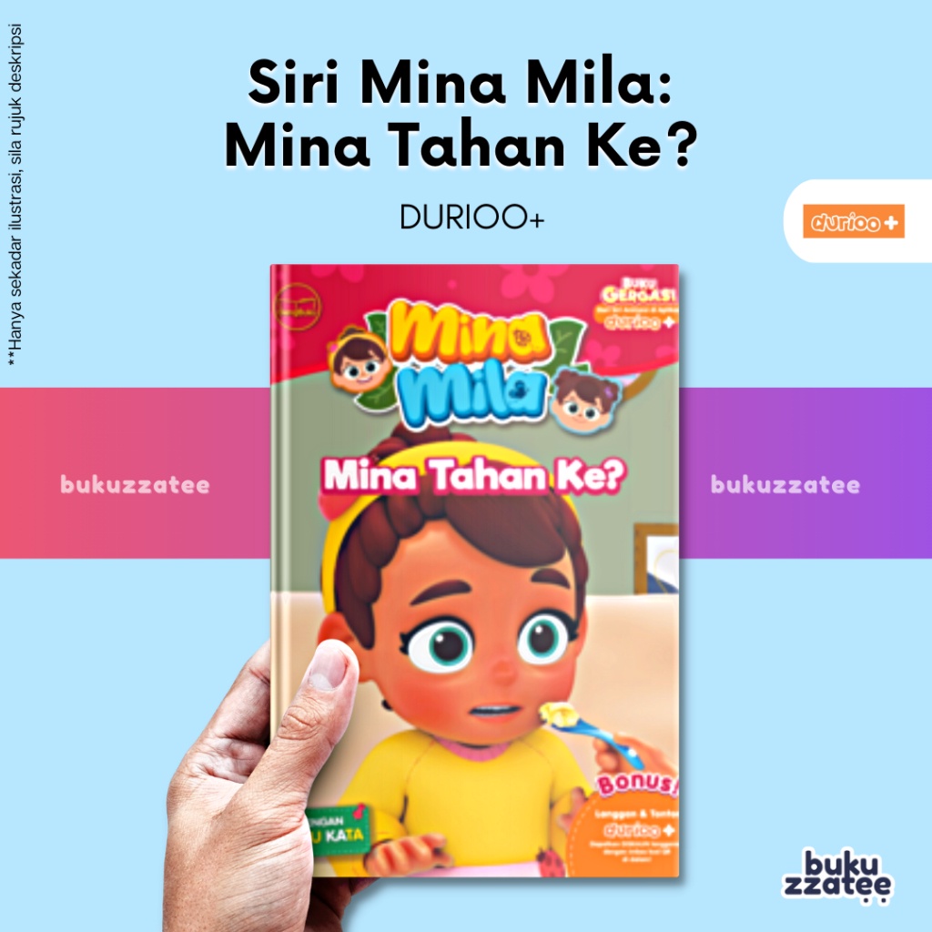 (Buku Saiz Gergasi) Siri Mina Mila: Mina Tahan Ke? | Big Book Durioo+ ...