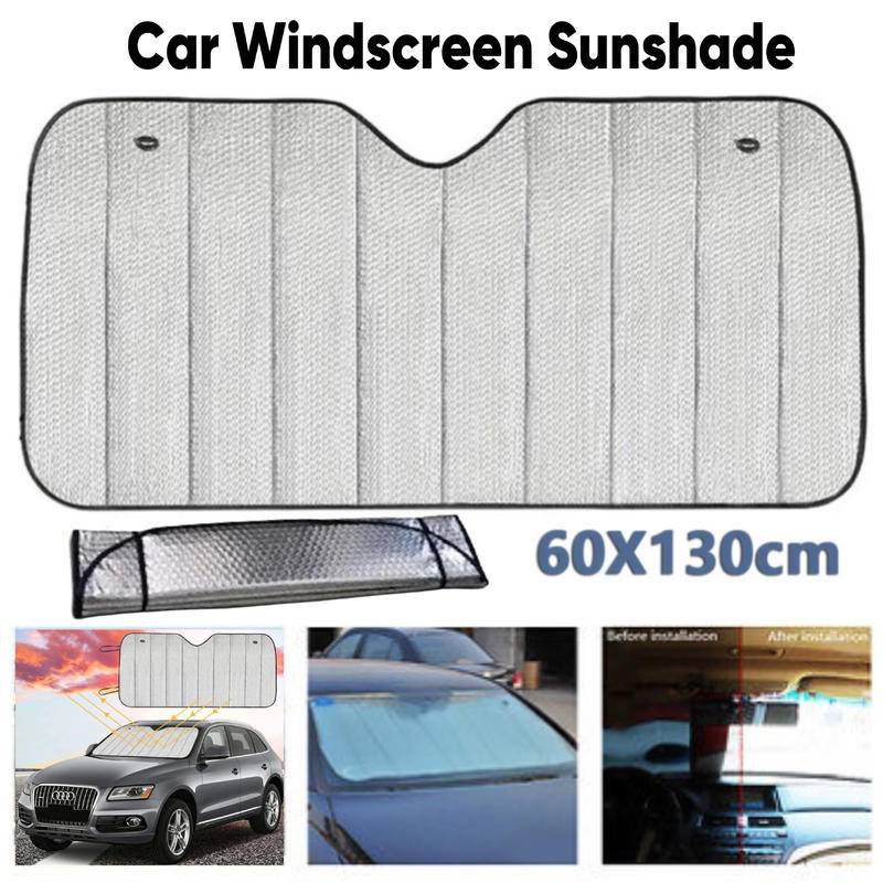 Car Windshield Sunshade Chrome Car Glass Sun Shade Car Sunshade Front ...