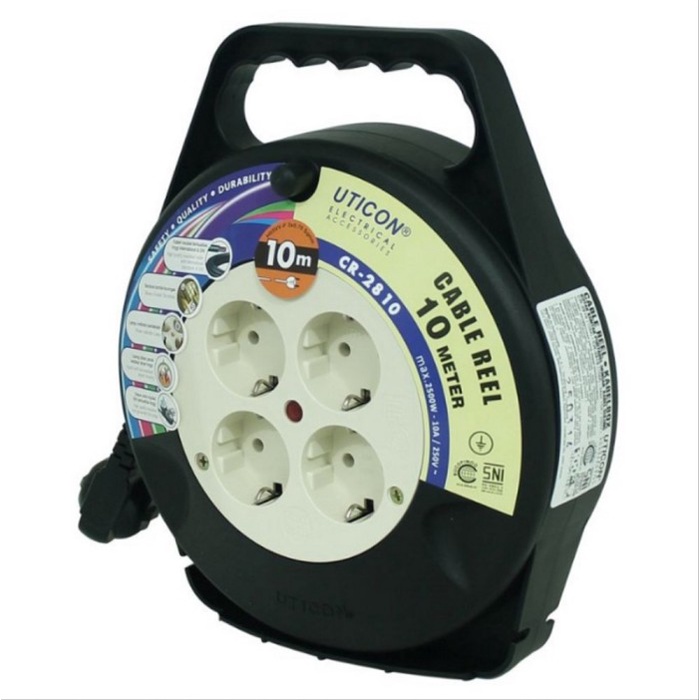10 Meter Roll Cable Uticon Cable Reel MJ27 Electric Plug Roll | Shopee ...