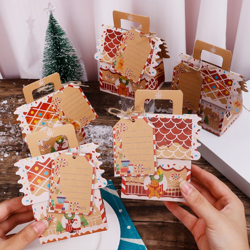 Christmas Gift Box Candy Biscuit Packaging Box Christmas Eve Apple Box ...