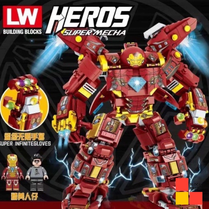 Building Blocks Robot Brick Ironman Super Mecha Mk Armor LW2047A boys ...