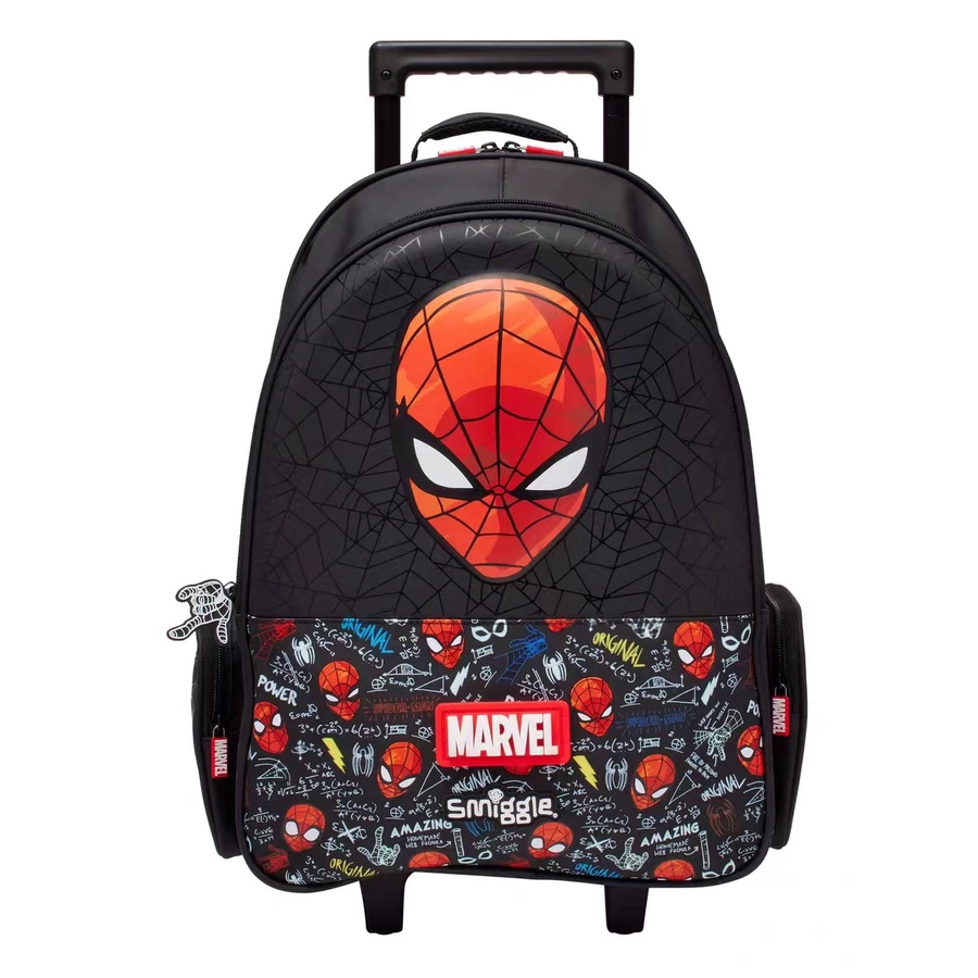 [NEW] Original smiggle Mask Spiderman Trolley School Bag, Very Cool ...