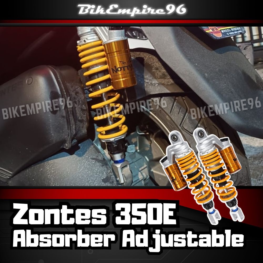 Zontes 350E Motorcycle Rear Shock Absorber 350mm Rebound Adjustable ...
