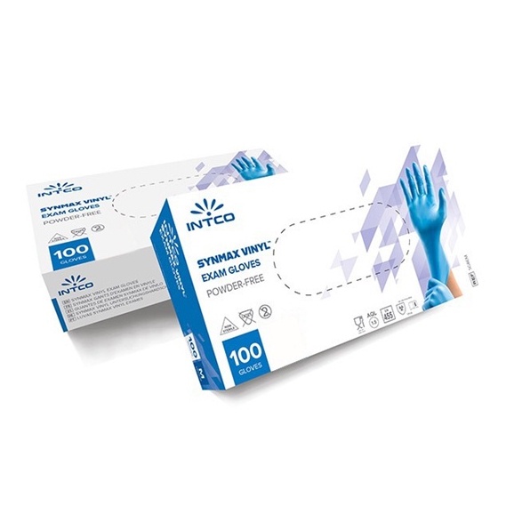 Intco Synmax Vinyl Exam Gloves Powder Free ( 100 Gloves / Box ...