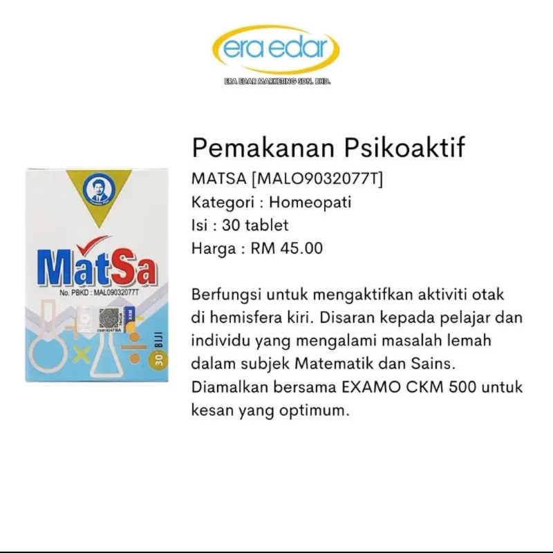 Examo Set Keluarga Sihat Vitamin Minda Pelajar Otot Lutut Sendi ...
