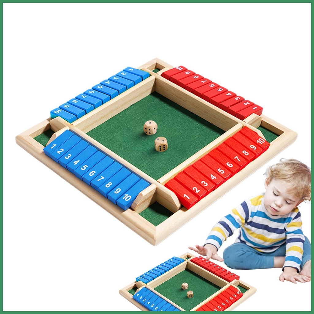 Close The Box Wooden Games Tabletop Games for Kids Adults Family ...