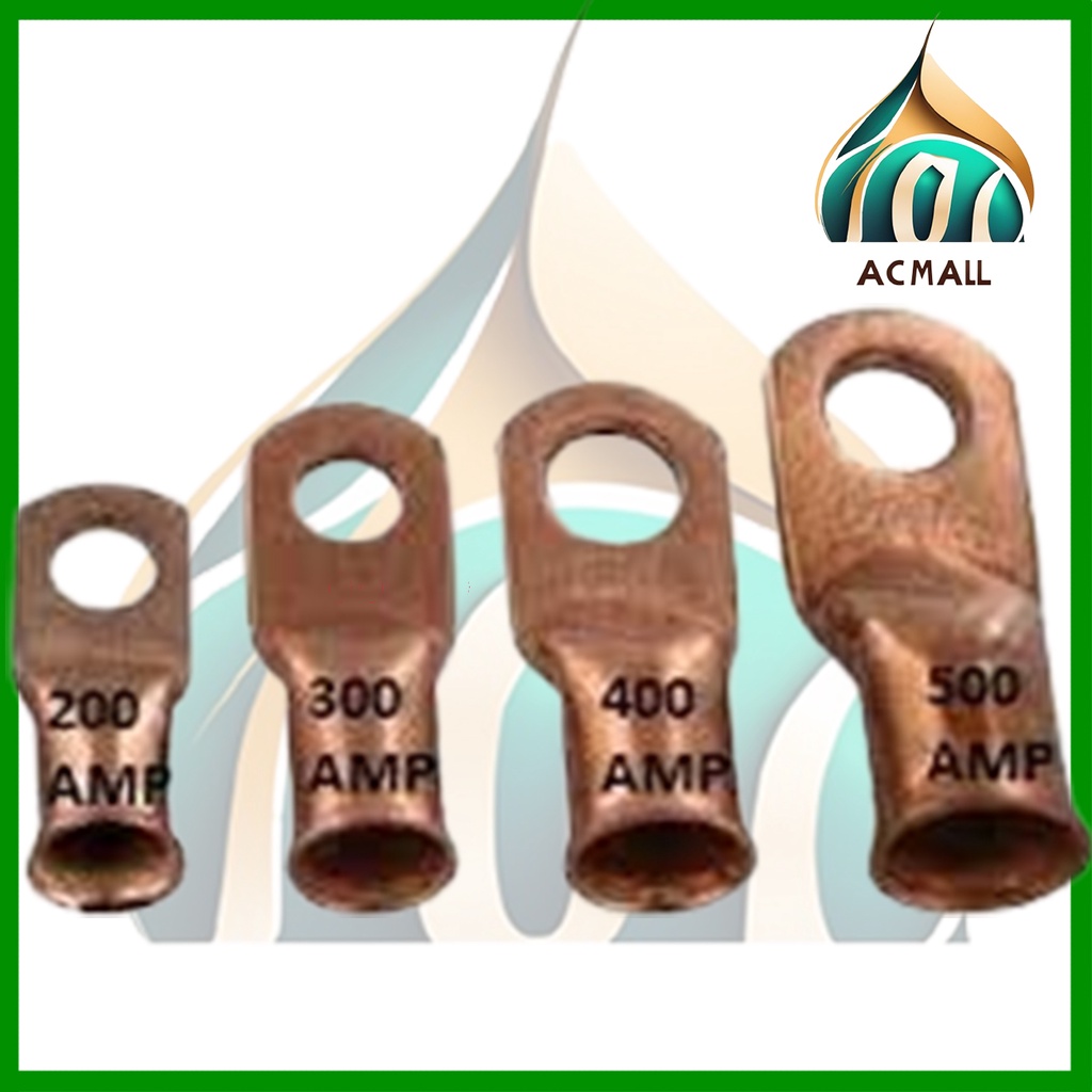 Copper Cable Lug / Welding Cable Lug 300 Amp /400 Amp /500 Amp | Shopee ...