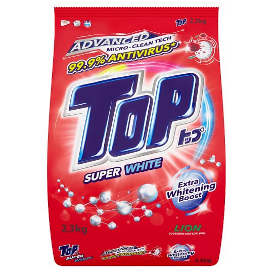 TOP DETERGENT POWDER SUPER WHITE 2.3KG | Shopee Malaysia
