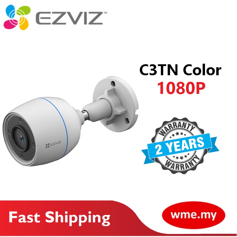 EZVIZ C3TN Color Night Vision Pro 2MP 1080P Wireless Outdoor IP67 CCTV ...