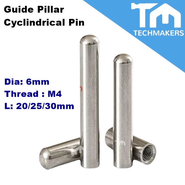 M4 Cylindrical Pin Round Head Roll Pin Guide Pin Positioning Dowel ...