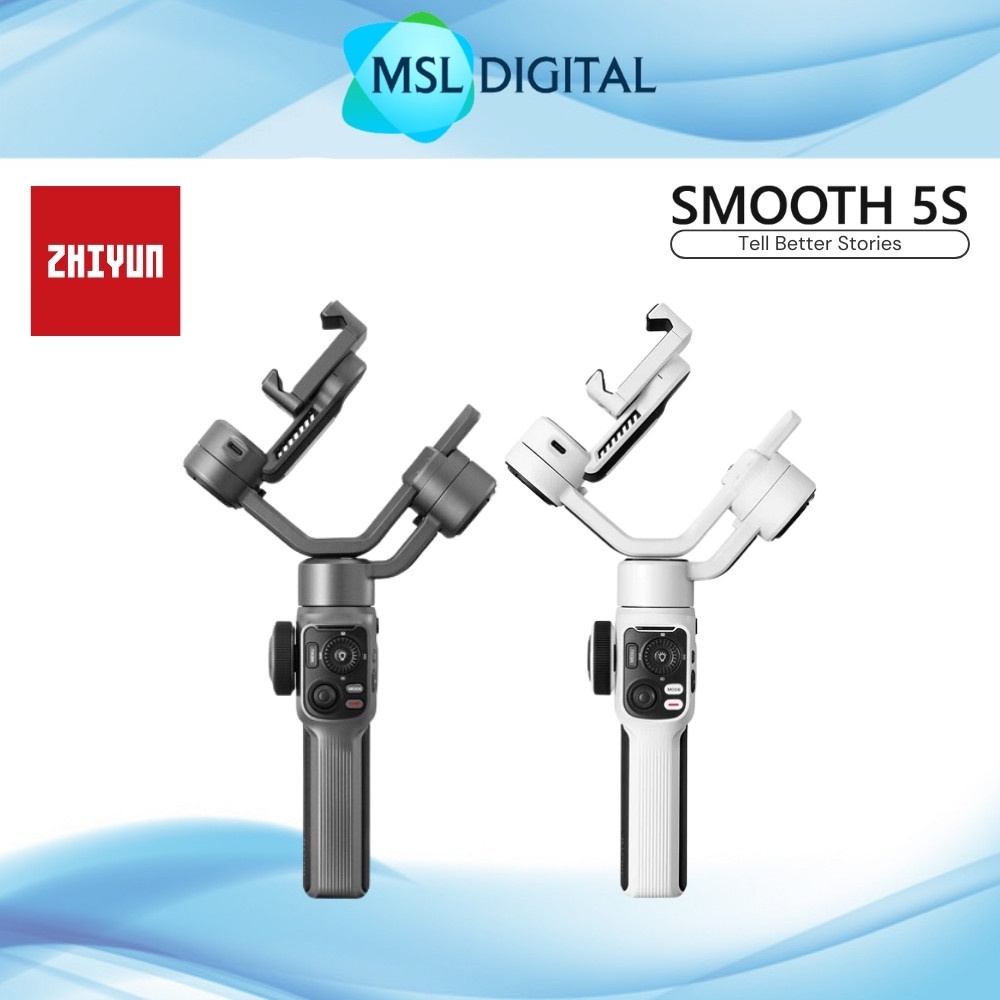 Zhiyun Smooth 5S Smartphone Gimbal Stabilizer | Pro 3-Axis Structure | Cinematic Dolly Zoom ...
