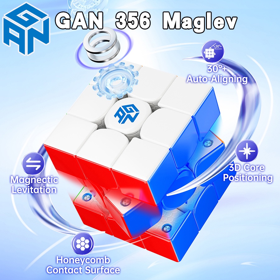 GAN 356 Maglev UV Magnetic Speed Cube 3X3X3 Magnet Magic Puzzles ...