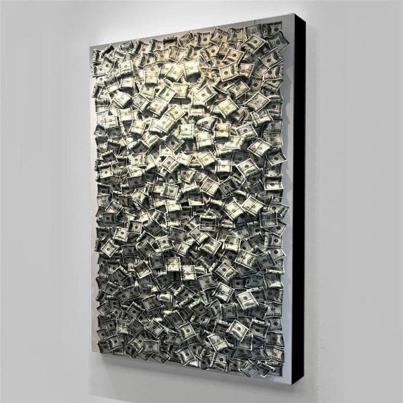 Canvas Wall Art Hd Money Abstract Funny Cool Prints Poster Gift Home ...