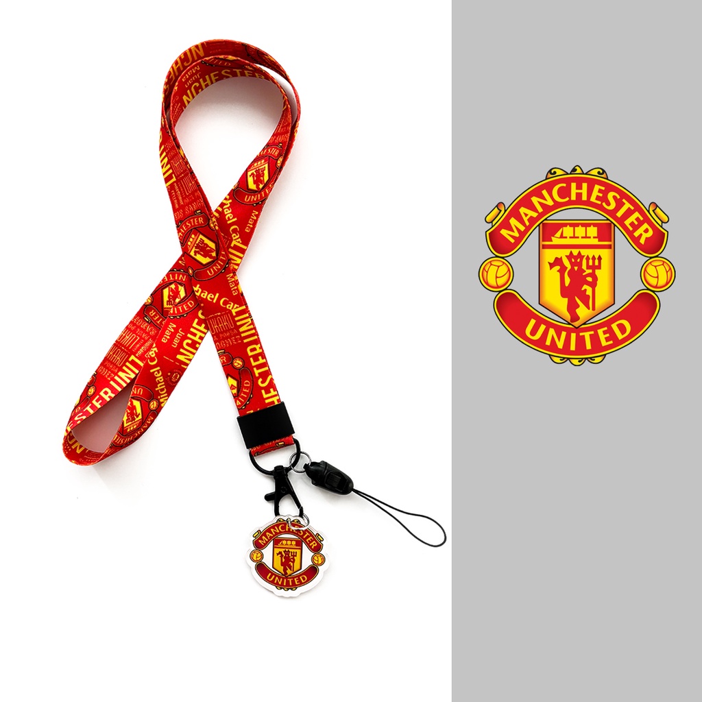 Y&P| Manchester United F.C. Lanyard Football Hanging Rope ID Card Strap ...