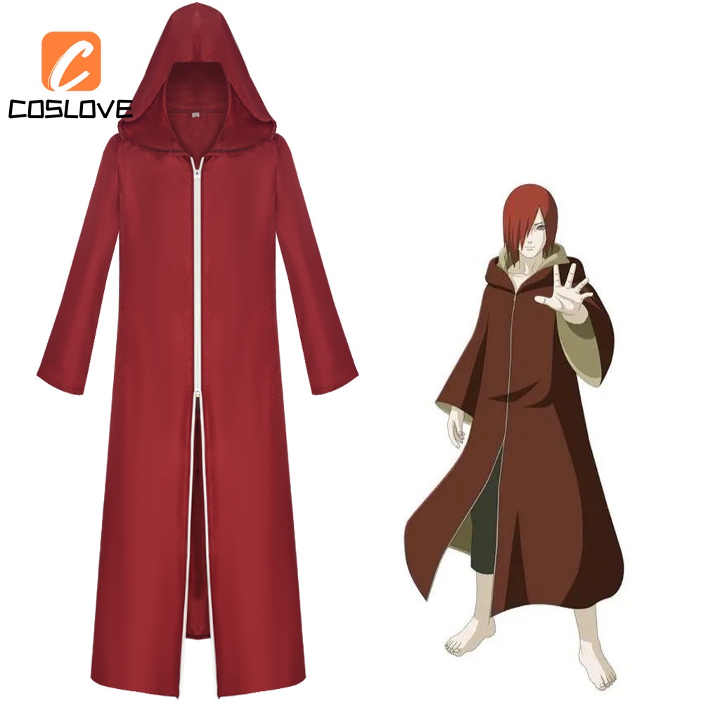 Anime Naruto Nagato Cosplay Full Set Costume Suit For Man Red Color ...