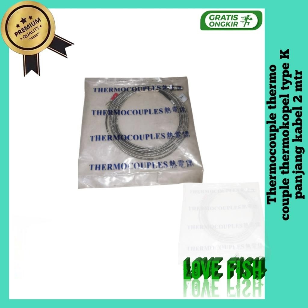 Thermocouple thermo couple thermookopel type K cable length 2mtr ...
