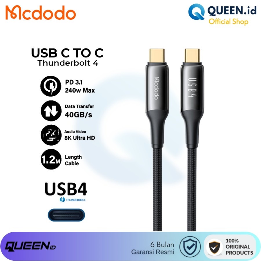 Mcdodo CA-2990 USB both end Type-C to Type-C to USB-C CtoC Data 1.2M ...