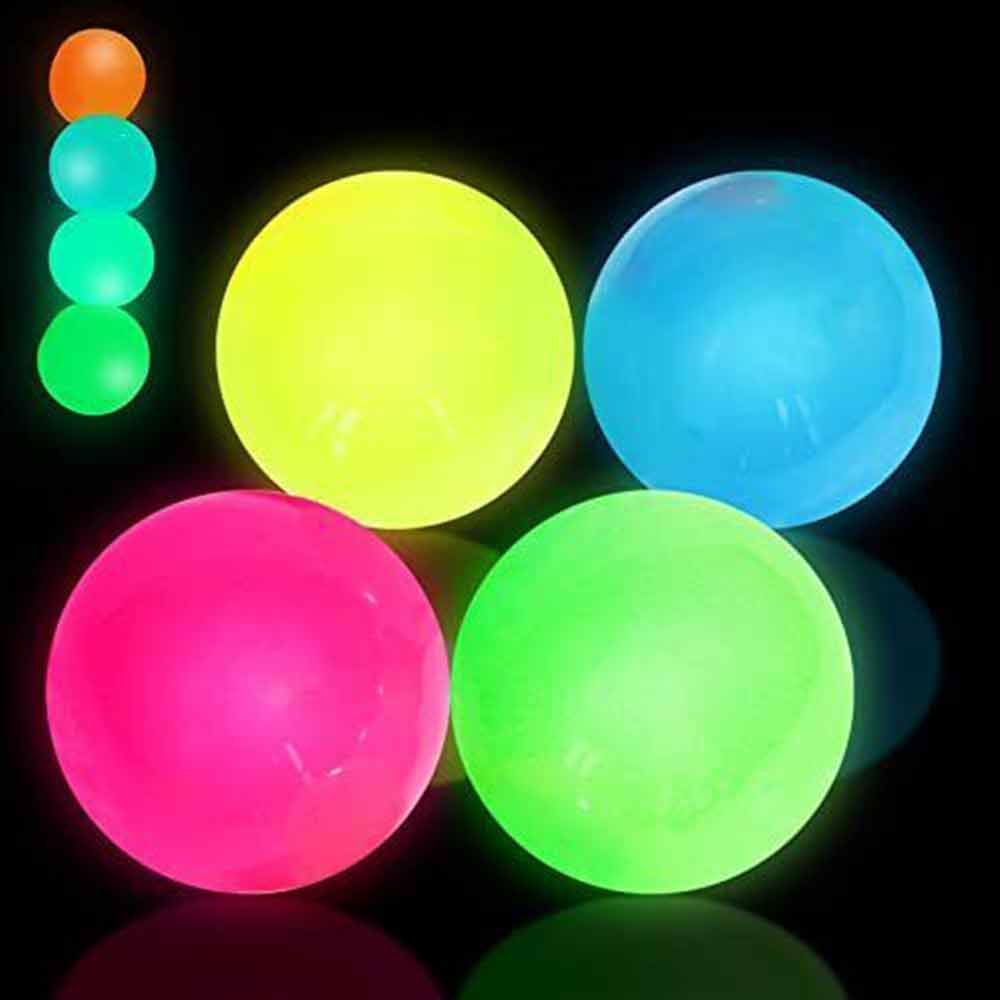Stick Wall Ball Fluorescent Squash Sticky Target Ball Decompression ...