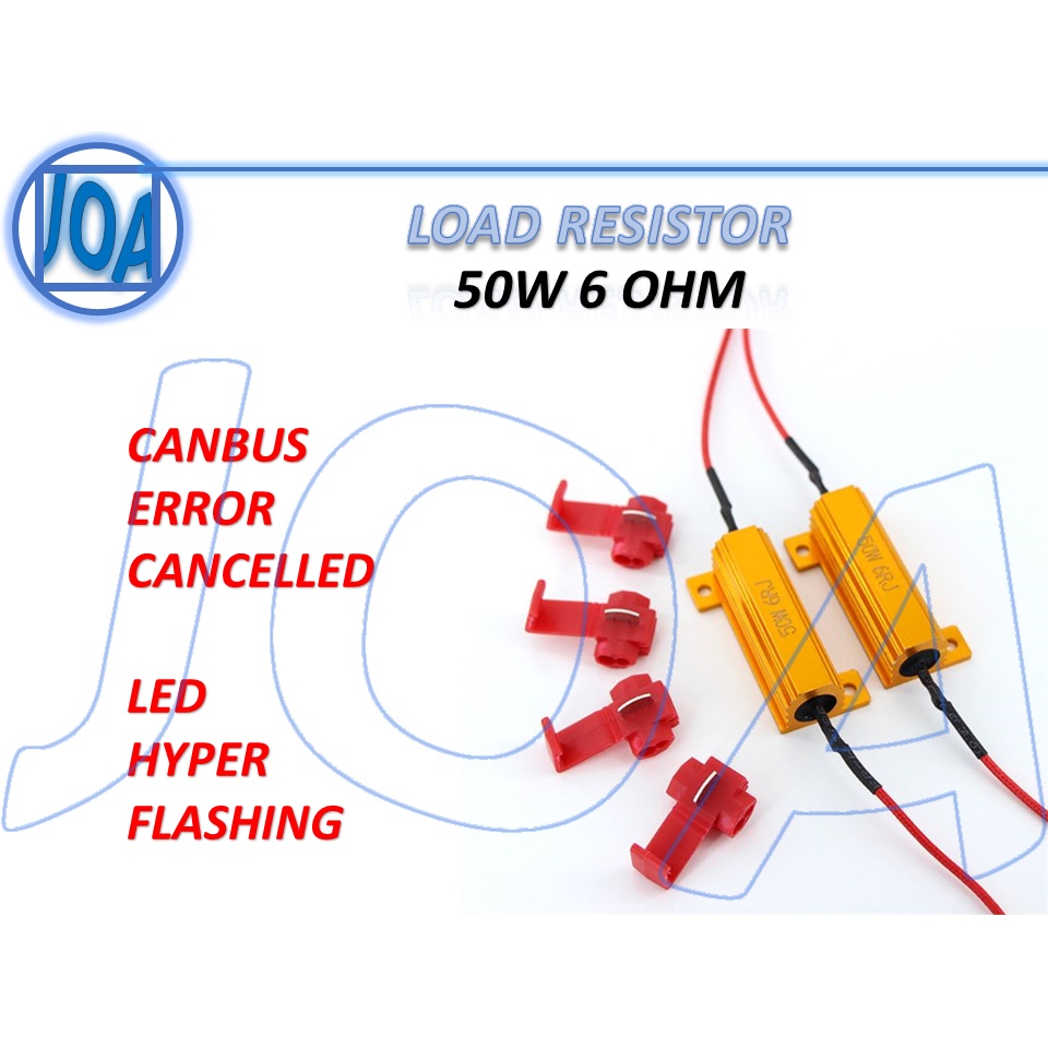 [Ready Stock] 50w 6 ohm resistor led canbus error free Anti flicker ...