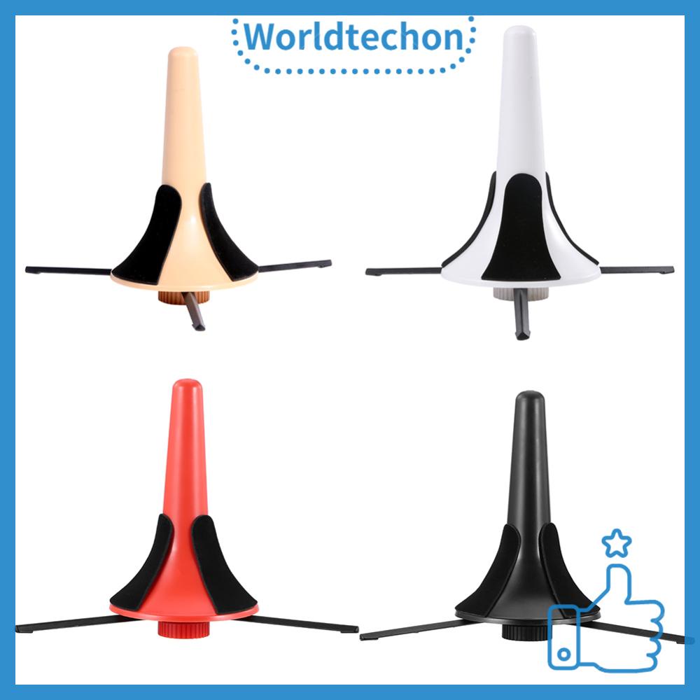 ღ worldtechon ღ Foldable Trumpet Tripod Holder Stand Metal Brass Leg ...