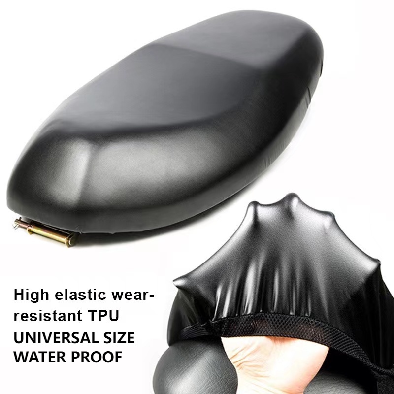 Universal Leather Motorcycle Seat Cover Waterproof Sun Protection ...