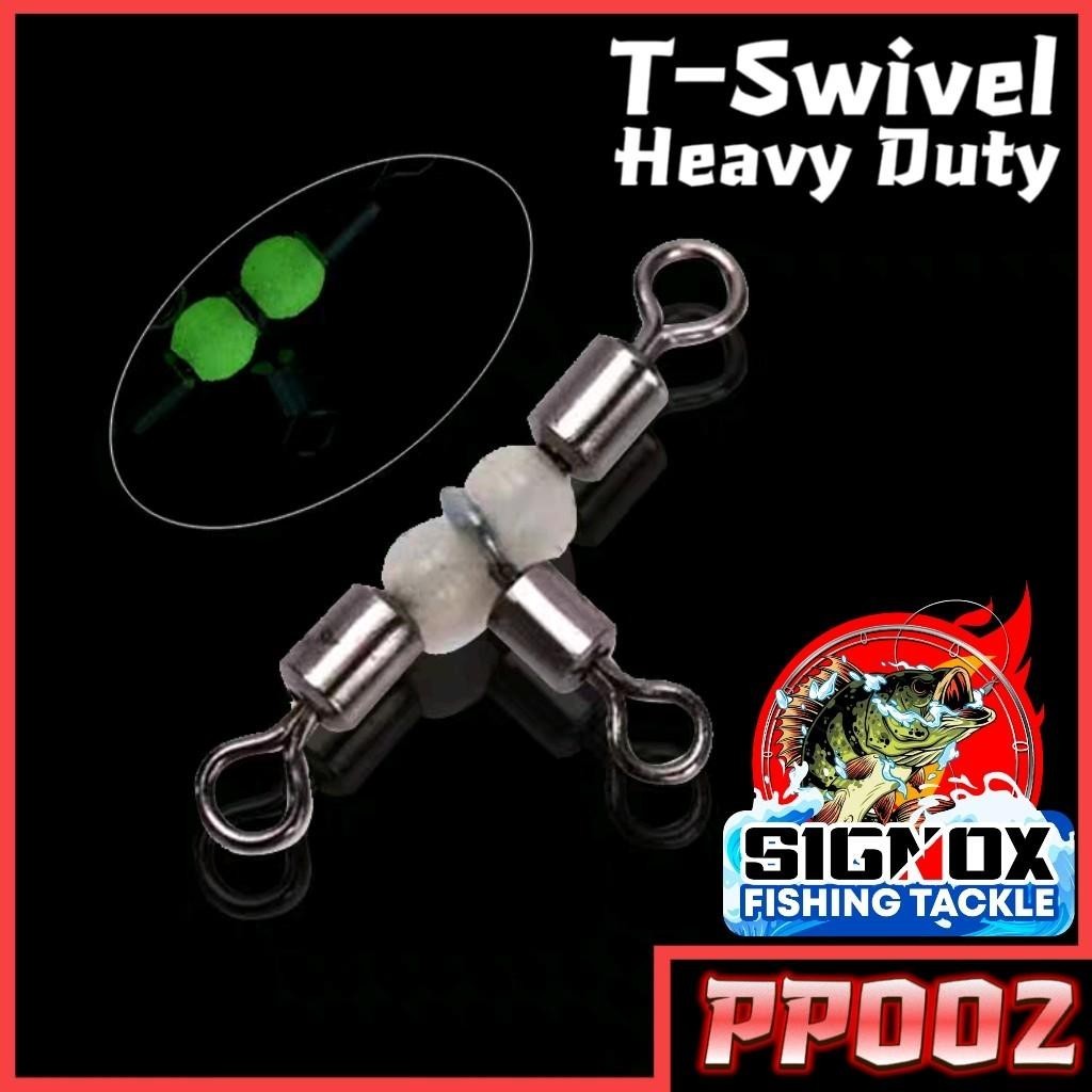 _Signox_T-Swivel Heavy Duty Fishing Barrel Bearing Rolling Swivel Solid ...