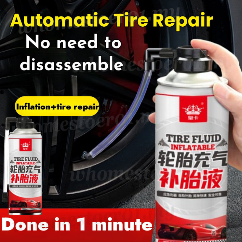 Quick Tire Repair in 1 Minute🔥 450ml Emergency Tyre Weld Puncture ...
