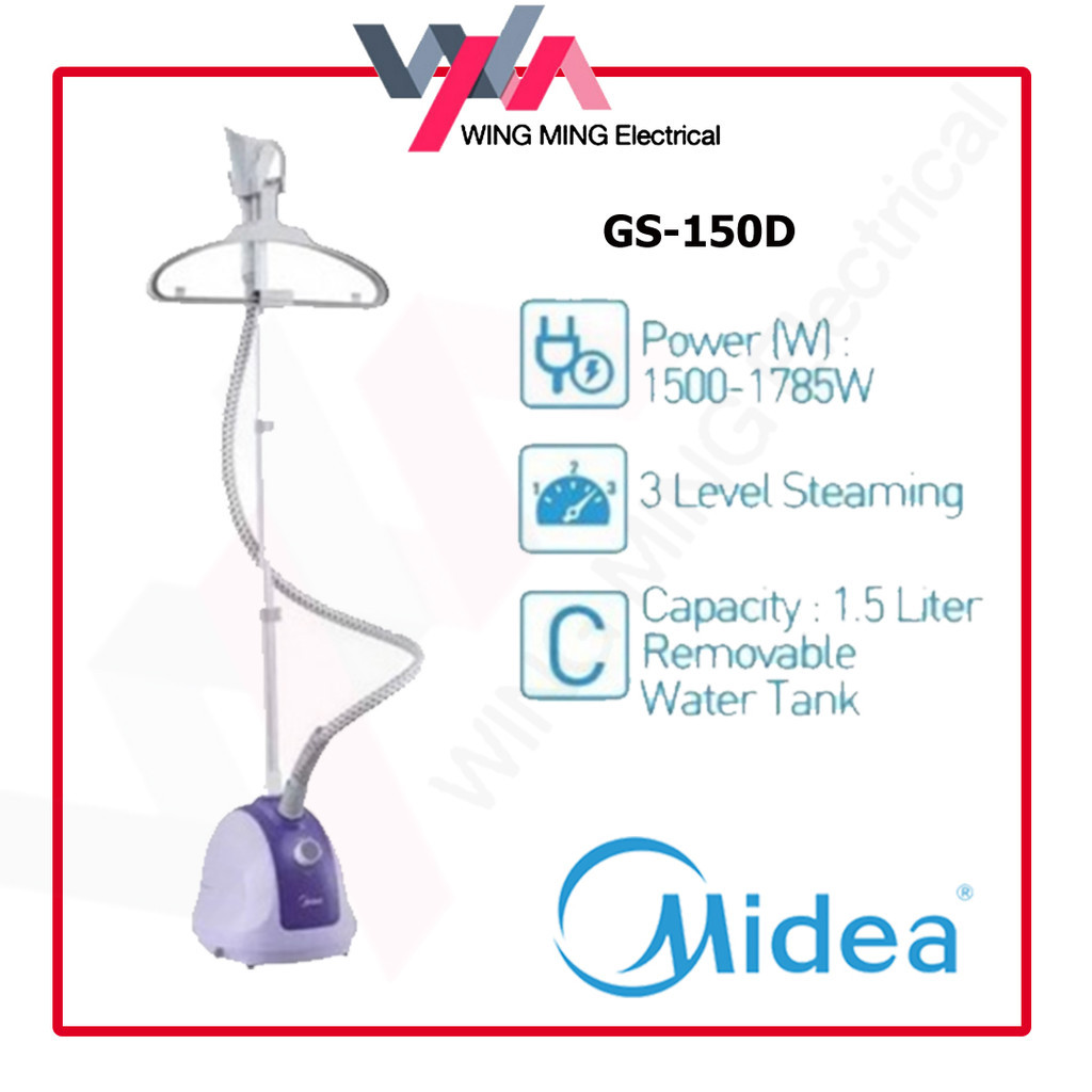 Midea Garment Steamer (1.5L) (Purple) GS-150D | Shopee Malaysia