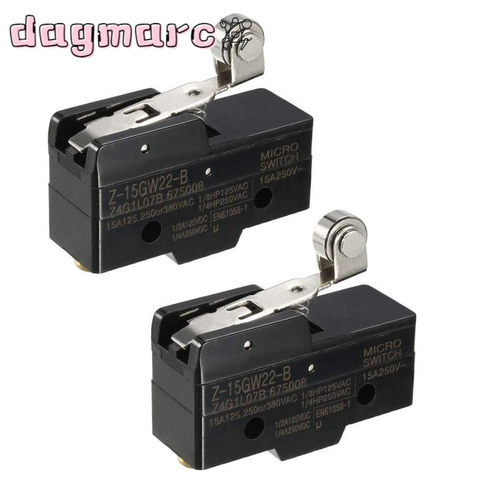 DAGMARC 2pcs Action Switch, 1NO + 1NC 10A 250VAC Micro Action Switches, Screw Terminals Z-15GW22 ...
